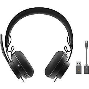 Logitech Zone 900 Wireless Bluetooth Noise Canceling Mic Over-Ear Stereo Headset, Flip to Mute, Multi-Device Connectivity Headset - 981-001100 (Renewed)