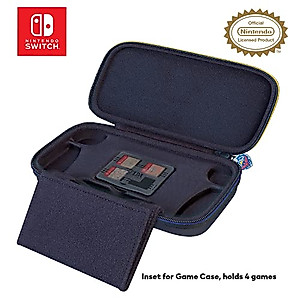 Game Traveler Zelda Nintendo Switch Lite Case - Switch Lite Carrying Case for Switch Lite & Travel Case, Adjustable Viewing Stand, Bonus Game Case & Deluxe Carry Handle, Licensed Nintendo game case