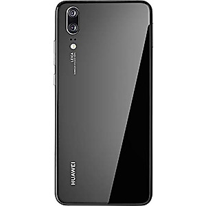 Huawei P20 EML-L09 128GB 4GB RAM, Dual SIM LTE, 5.8", Full HD+ Display -Dual Camera 20 MP +12 MP, GSM Unlocked International Model, No Warranty (Black)