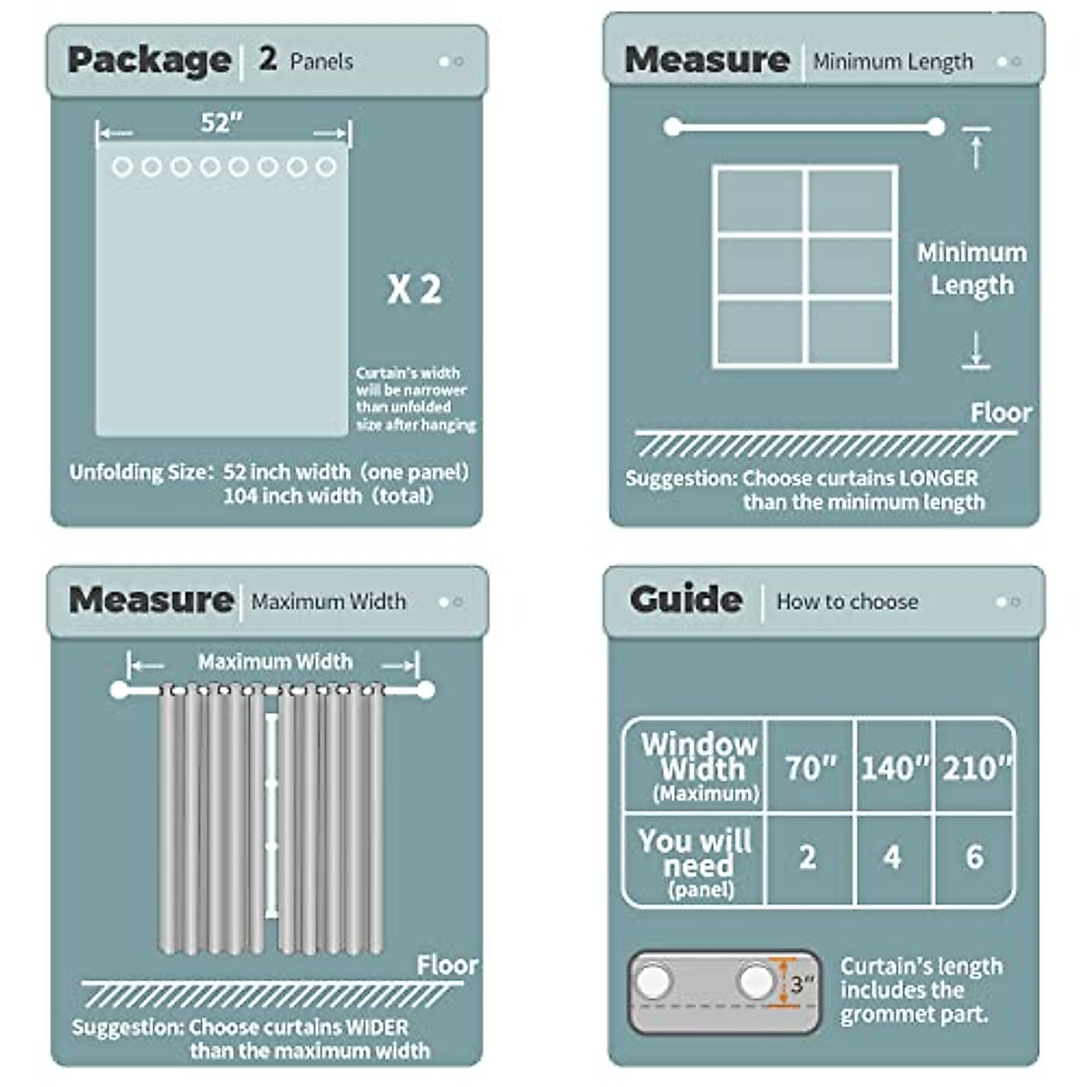 BGment White Sheer Curtains 63 Inch Length 2 Panels for Living Room Bedroom, Linen Semi Sheer Light Filtering Window Curtains with Grommet, 2 Panels, Each 52 x 63 Inch, White