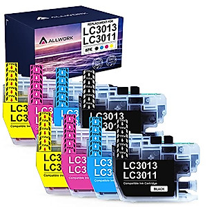 [Latest Version] LC3013 3011 ALLWORK Compatible Ink Cartridges Replacement for Brother LC3013 LC3011 Ink Cartridge Works with Brother MFC-J690DW MFC-J491DW MFC-J497DW MFC-J895DW Inkjet Printer 8 Packs