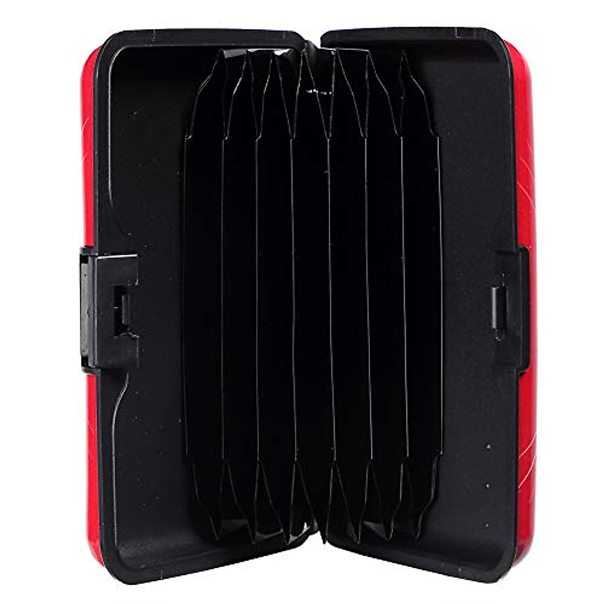 GULILASA Credit Card Holder Aluminum Wallet RFID Blocking Metal Slim Hard Case (Cat and Glasses)