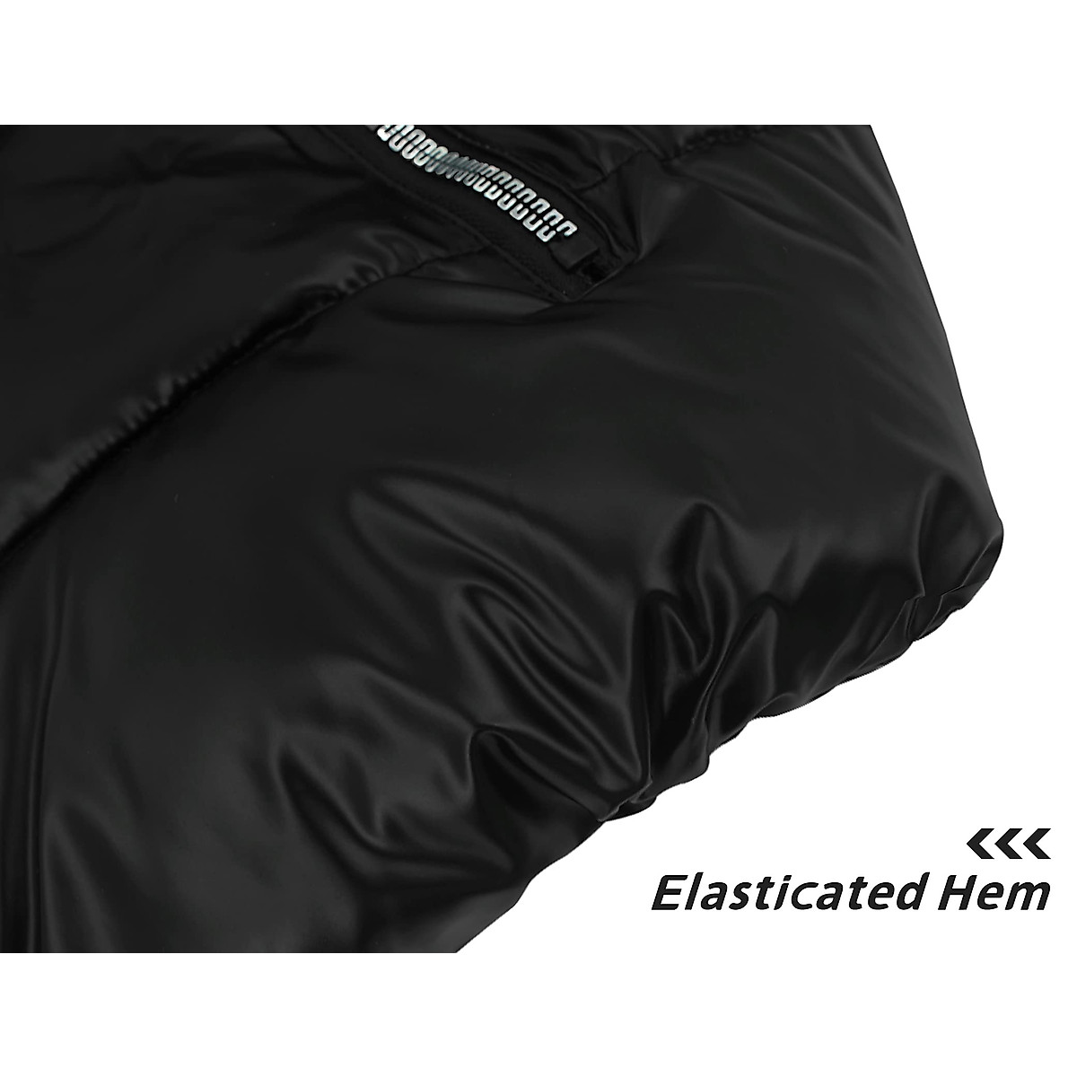 Happy Cherry Kids Down Jacket Hooded Vest Winter Jacket for Boys Hoodies Padded Jackets Girls Outwear Coat Black 6Y