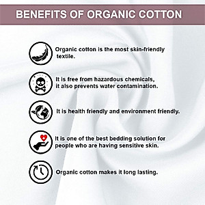 MGPS 100% Real Certified Organic Cotton Bedsheet Set, Full Size 6 Piece 1000 Thread Count Sheets Sets, [1 Fitted + 1 Flat + 4 Pillowcases], Extra 24" Deep Pocket - Teal Blue