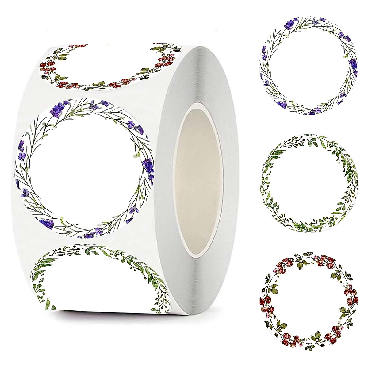 Canning Labels for Jars and Lids, 2" Round Labels for Jars, Food Containers, Bottle, Candle, Spice Jar (500 pcs, White)