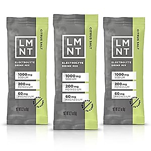 LMNT Keto Electrolyte Powder Packets | Paleo Hydration Powder | No Sugar, No Artificial Ingredients | Citrus Salt | 30 Stick Packs