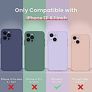 Cordking Designed for iPhone 13 Case, Silicone Full Cover [Enhanced Camera Protection] Shockproof Protective Phone Case with [Soft Anti-Scratch Microfiber Lining], 6.1 inch, White