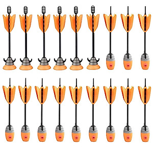 Zing Air Storm Z-Ammo Arrow Refills - 18 Pack - 12 Bounce Back Arrows and 6 Suction Cup Arrows