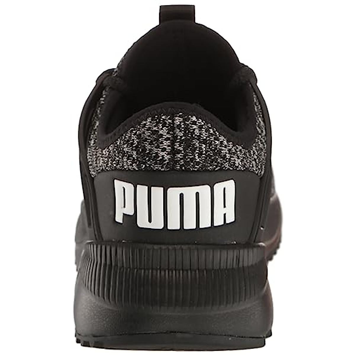 PUMA Men's Pacer Future Doubleknit Lace Up Fashion Sneaker Blk/Wht 9.5 Medium US