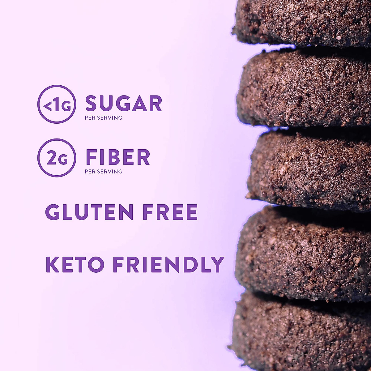 HighKey Low Carb Keto Brownie Bites - Keto Snack Low Carb Snack Sugar Free Chocolate Protein Cookies Sugar Free Snacks Gluten Free Snack Keto Friendly Food Healthy Snacks Keto Dessert Diet Snacks 3pk