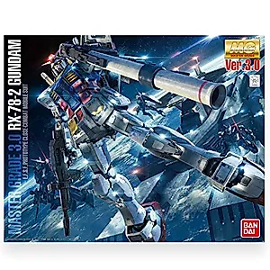 Bandai Hobby MG Gundam RX-78-2 Version 3.0 Action Figure Model Kit, 1:100 Scale