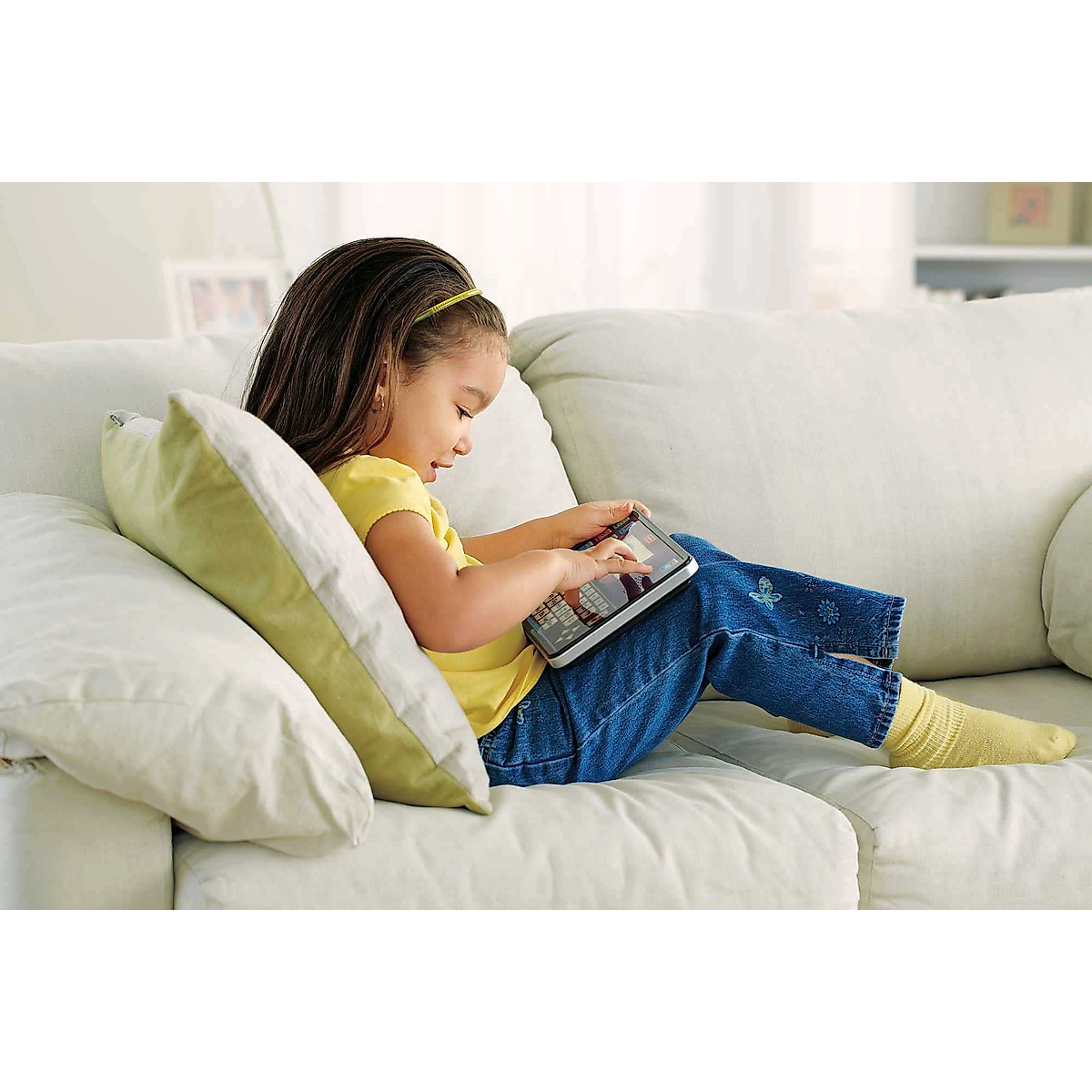 Fisher-Price Smart Tablet Preschool Learning Toy With Lights Music Games And Educational Content In English And Spanish