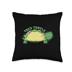 Turtle reptile carapace old Sauropsida Testudines Taco Turtle Throw Pillow, 16x16, Multicolor