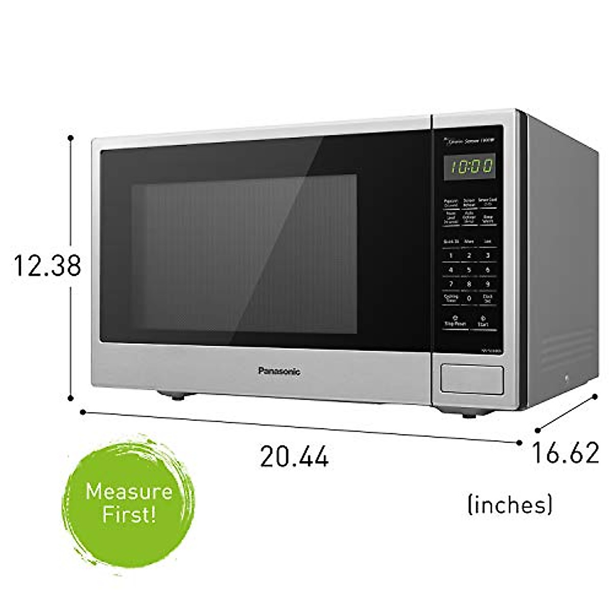 Panasonic NN-SU696S Microwave Oven, 1.3 Cft, Stainless Steel/Silver