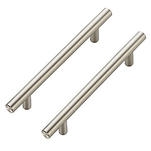 30 Pack 7.38 inch Cabinet Pulls Brushed Nickel Stainless Steel Kitchen Cupboard Handles Cabinet Handles, 5 inch Hole Center