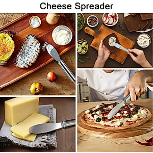 Linwnil 4PCS Cheese Slicer Set Stainless Steel Wire Cheese Slicer Thickness Adjustable Cheese Cutter for Cutting Soft, Semi-Hard, Hard Cheeses