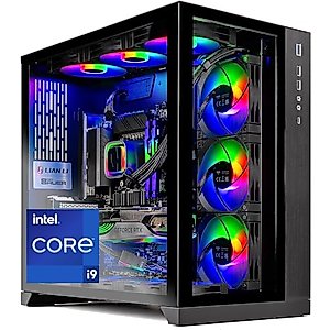 Skytech Gaming Prism II Lian Li O11 PC Desktop – Intel Core i9 13900K 3.0 GHz, NVIDIA RTX 4070 Ti, 1TB NVME Gen4 SSD, 32GB DDR5 RAM RGB, 1000W Gold PSU, 360mm AIO, 11AC Wi-Fi, Windows 11 Home 64-bit