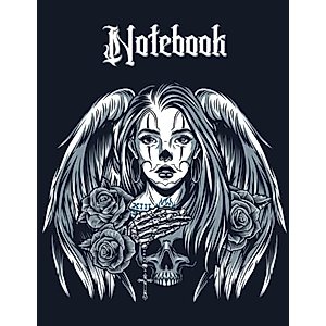 Notebook Tattoo: Chicano Style Tattoo Notebook for adults - Lined Notebook Soft Cover Journal (College Ruled Paper) - 120 Pages - 8,5 x 11 inches (Letter size)