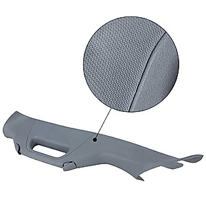 A Pillar Grab Handle Interior Trim Compatible with 2011-2016 Ford F-250 F-350 F-450 F-550 Super Duty Replacement for BC3Z-2503599-AC - Gray Left Driver Side