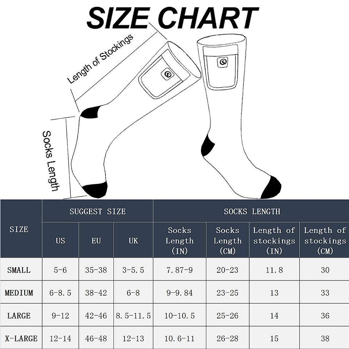 Heated Socks for Women Men,Foot Warmers Electric Rechargable Battery Heating Socks,Winter Cold Feet Hunting Ski Camping Hiking Riding Motorcycle Snowboating Thermal Warm Socks