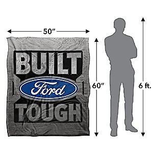 Ford Trucks Blanket, 50"x60" Built Ford Tough Metal Silky Touch Super Soft Throw Blanket