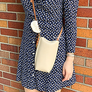 Genuine Leather Phone Wallet Crossbody Purse/Premium Leather Small Shoulder Bag Cell Phone Wallet Purses and Handbags