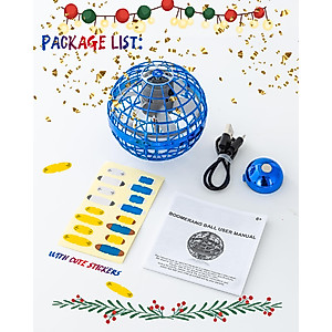2023 Latest Cool Boys Toys Flying Orb Ball Toys for Ages 8-13 Hand Controlled Boomerang Hover Ball Mini Drone Flying Spinner UFO Magic Space Ball Christmas Birthday Gifts for Boys Girls