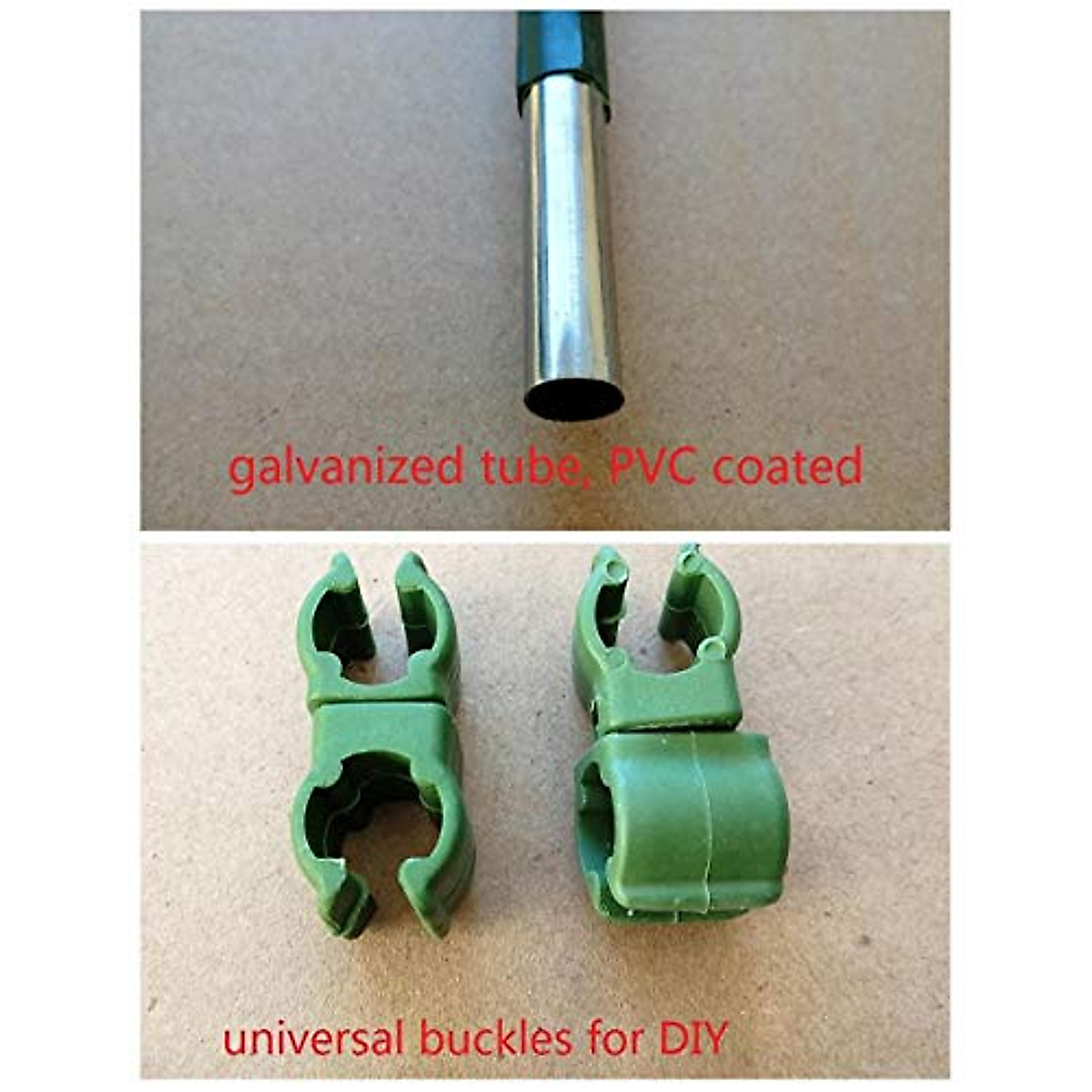 MTB Metal Garden Stakes 71 Inches, Steel Plant Stakes, Pack of 25, with Universal Buckles for DIY