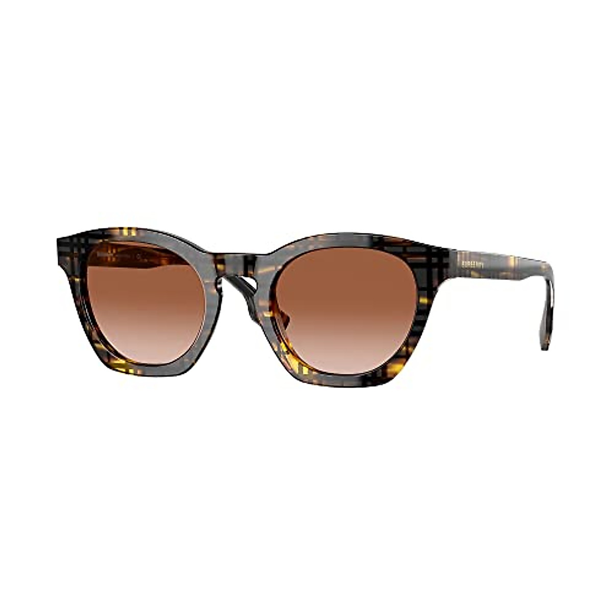 BURBERRY Sunglasses BE 4367 398113 Top Check/Striped Brown