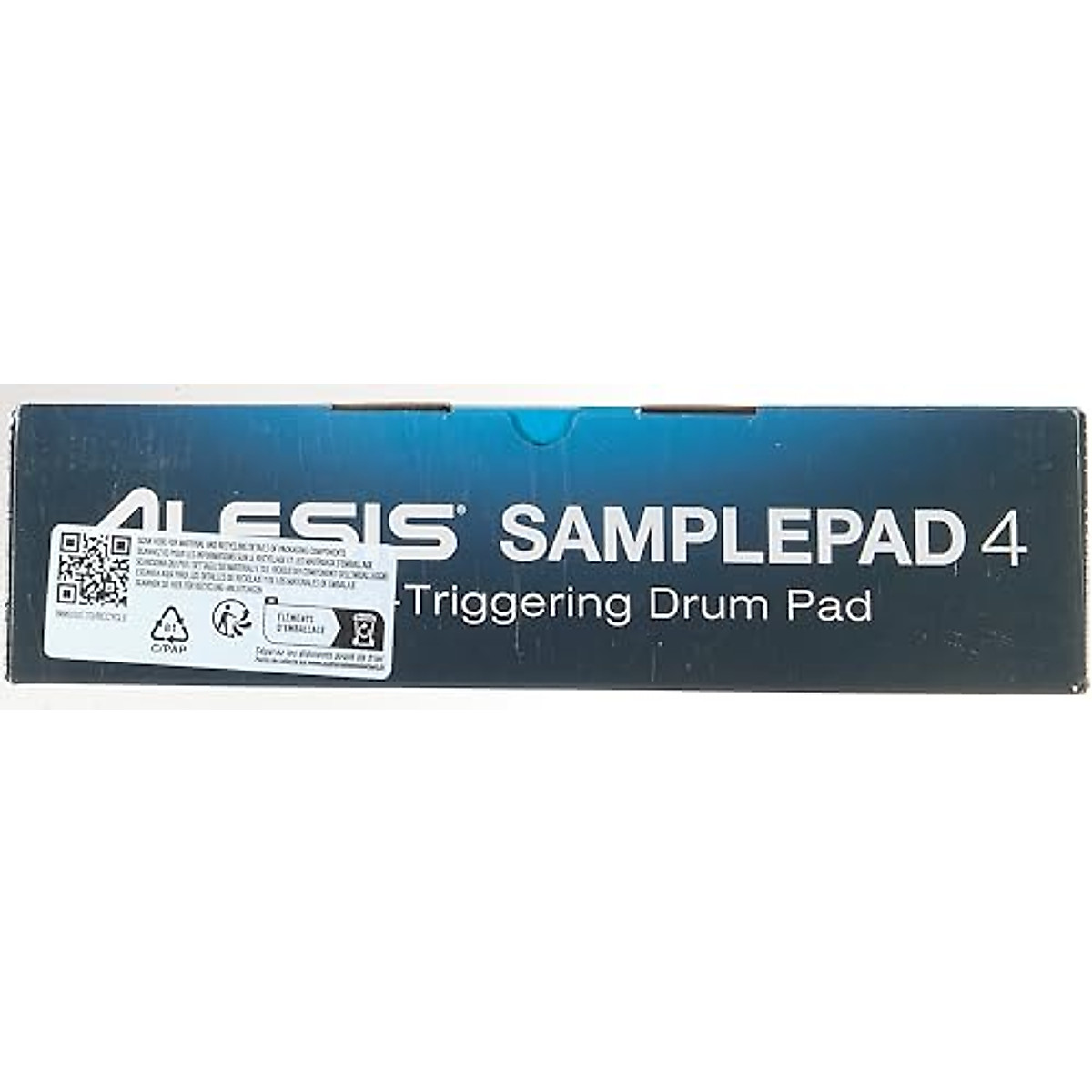 Alesis Sample Pad 4 | Compact Percussion and Sample Triggering Instrument with 4 Velocity Sensitive Pads, 25 Drum Sounds and SD/SDHC Card Slot,Black
