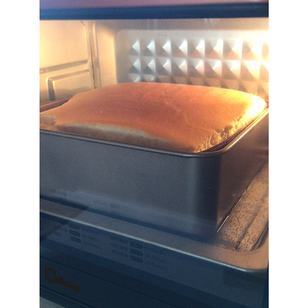 Ksdhotware 8'' x 3'' Deep Square Cake Pan Baking Mold Non-stick Coating Heavy Duty Brownie Bread Tray (Champagne Gold) (Square)