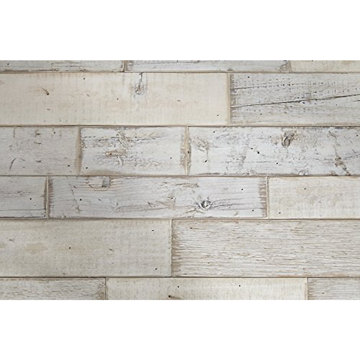 Signature Design by Ashley Shawnalore Farmhouse Solid Pine Wood End Table, Weatherworn White Finish