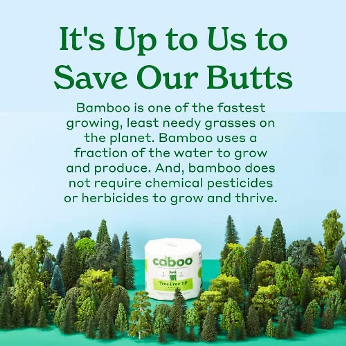 Caboo Tree Free Bamboo Facial Tissue Paper, Eco Friendly Hypoallergenic Tissue Box with 60 Sheets Per Cube, Total of 6 Cubes, 360 Total Tissues