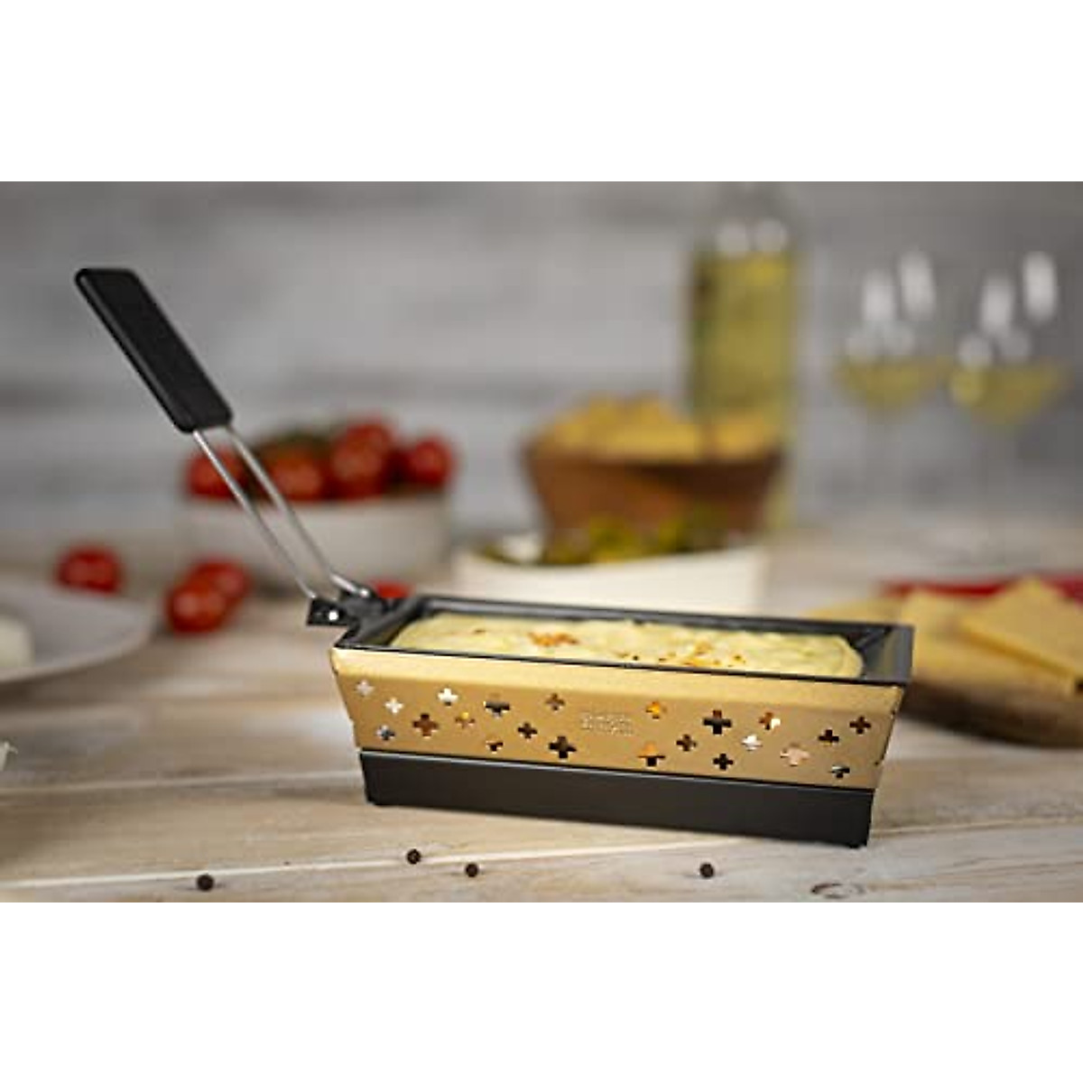 Kuhn Rikon Mini Candle Light Raclette Set, Small, Gold