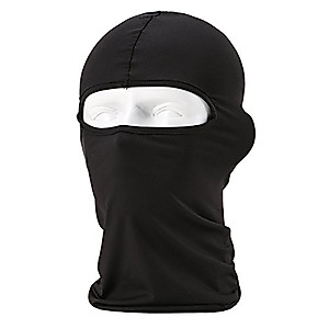 SUNLAND Black Balaclava Motorcycle Cycling Bike Bandana Hiking Skateboard Head Sock Black