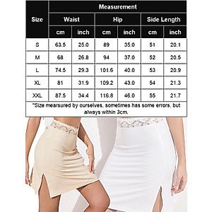 Avidlove Half Slips for Women Underskirt for Women Lace Trim Waist Under Dress