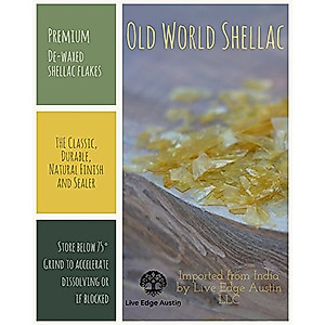 De-Waxed Super Blonde Shellac Flakes 1 lb. (16 oz.)