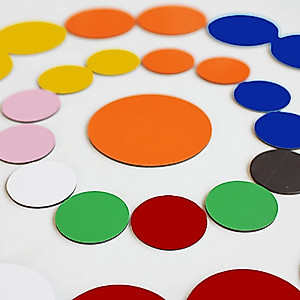 Round Floor Stickers, 6 Inch Spot Markers Floor Spots Self Adhesive Vinyl Stickers Classroom Dot Spots for Preschool and Kindergarten Elementary Teachers (42PCS)