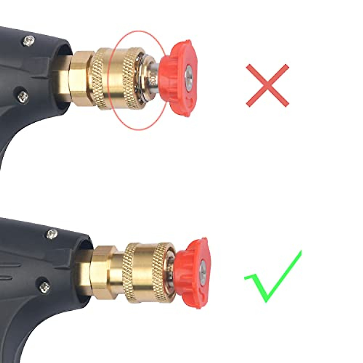 JWGJW JW-121 High Pressure Washer Gun 3000PSI Car Wash Water Gun M22-14mm metric thread