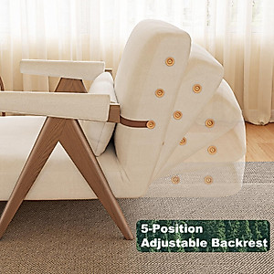 AQIMUELE Convertible Sleeper Chair Bed, 3-in-1 Single Chair Bed Sleeper for Adults with Adjustable Backrest for Living Room, Bedroom