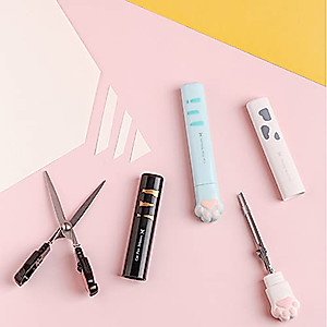 BROWSHAPER Multi-Purpose Mini Scissors Portable Functional Scissors Sewing Scissors Lovely Cats Paws Design for Art Crafts Projects