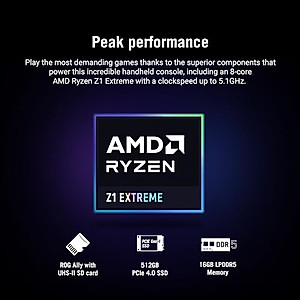 ASUS ROG Ally 7" 120Hz Gaming Handheld - AMD Z1 Extreme Processor - 512GB - White - PRE ORDER!