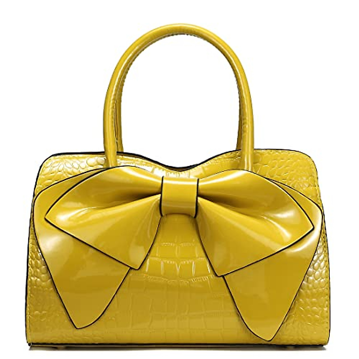 JHVYF Satchel Purses and Handbags for Women Shoulder Tote Bags Yellow K025