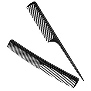 6 Pieces Salon Barber Capes Set Men Capes for Hair Stylist Hair Cutting Hairdresser Stylists Capes with Adjustable Snap Closure Neck Duster Brush and Combs(Classic Style)