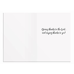 DaySpring - We Give Thanks - 4 Nature Design Assortment with Scripture - King James Version - 12 Thank You Boxed Cards & Envelopes (U0061)
