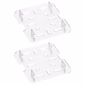 BIEAMA Plastic Drain Shelf for 1/6 Size Food Pan Clear 2 Pack,Commercial