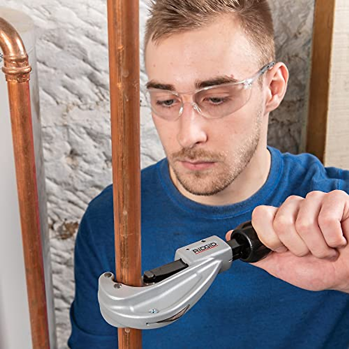 RIDGID 31632 Model 151 Quick-Acting Tubing Cutter with 1/4"-1-5/8" Cutting Capacity, Silver Black