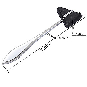 OIIKI, 5 Piece Physical Therapy Set, Including 12/8/6 inch Goniometer, Taylor Hammer, Tape Measure