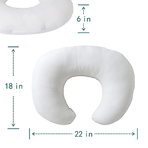 DONOMILO Nursing Pillow and Positioner, U Shape Nursing and Infant Support Pillow Head Positioner, Breastfeeding, Bottle Feeding, Baby Awake-Time Support（Pillow Only）