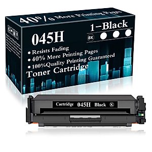 1 Pack Cartridge 045H Black Toner Cartridge Replacement for Canon Color Image Class MF634Cdw LBP612Cdw MF632Cdw i-SENSYS MF631Cn 633Cdw 635Cx LBP611Cn 613Cdw Printer,Sold by TopInk
